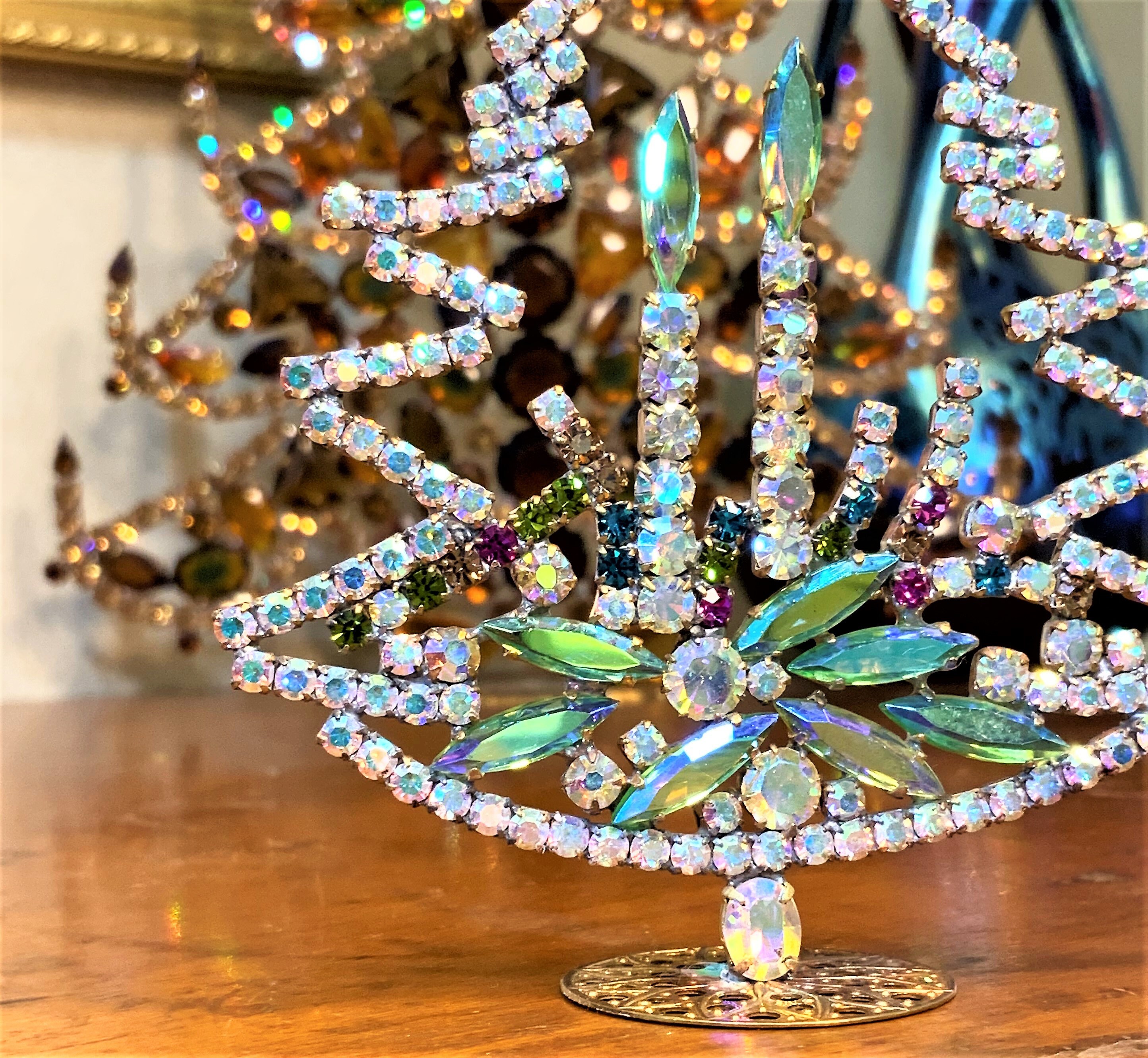 Vintage Rhinestone Tree Crystal Vintage Christmas Tree Czech | Etsy