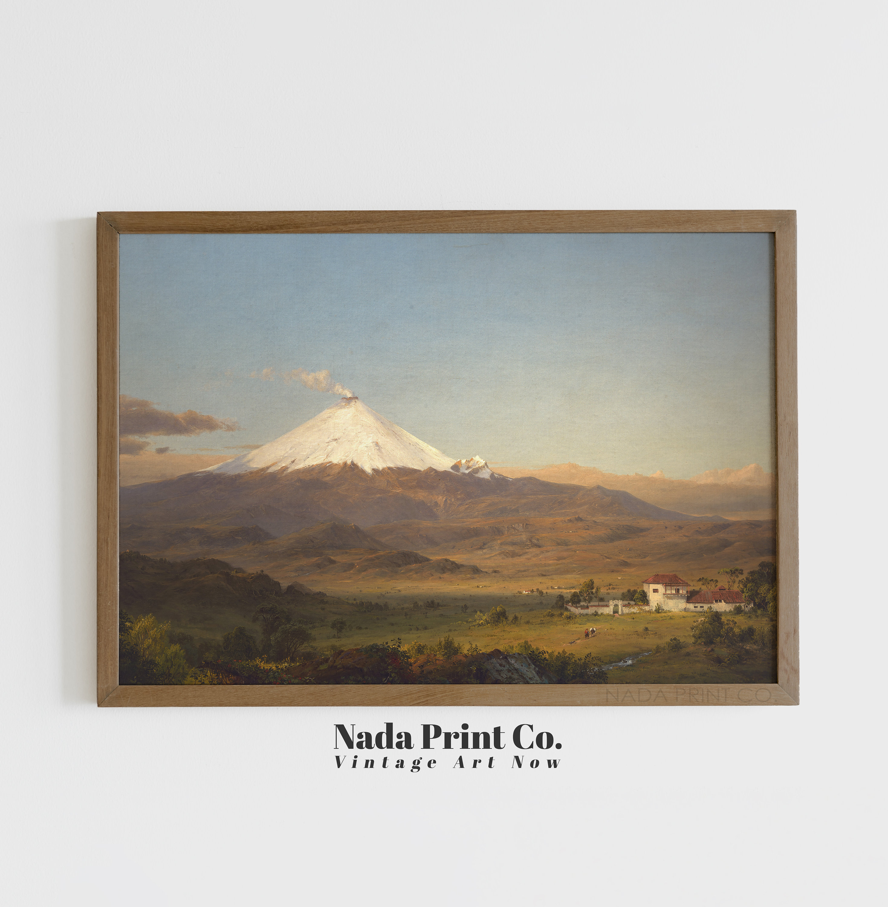 Mountain Range in Ecuador Painting | Cotopaxi Volcano Andes Landscape ...