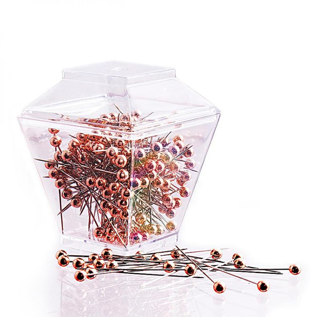 3 Pks Rose Gold Head Pins - Sewing, Quilting, Appliqué - Sets of 3 ...