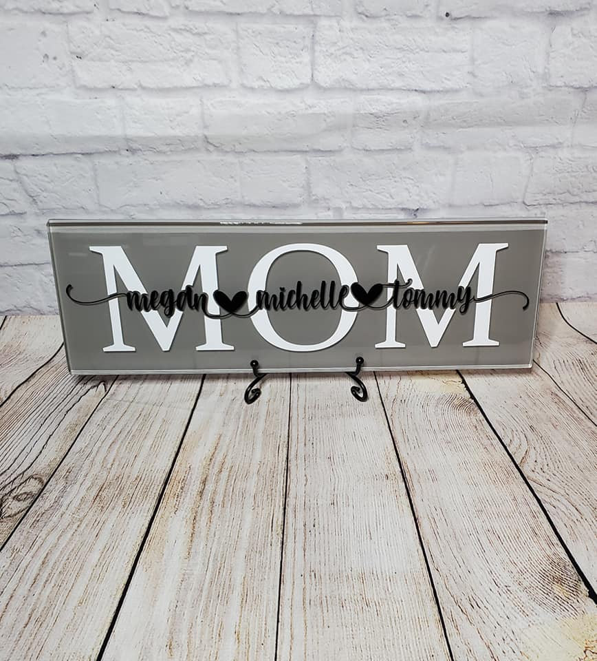 Personalized Mom Tile - Glass - Etsy