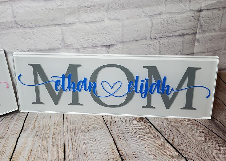Personalized Mom Tile - Glass - Etsy