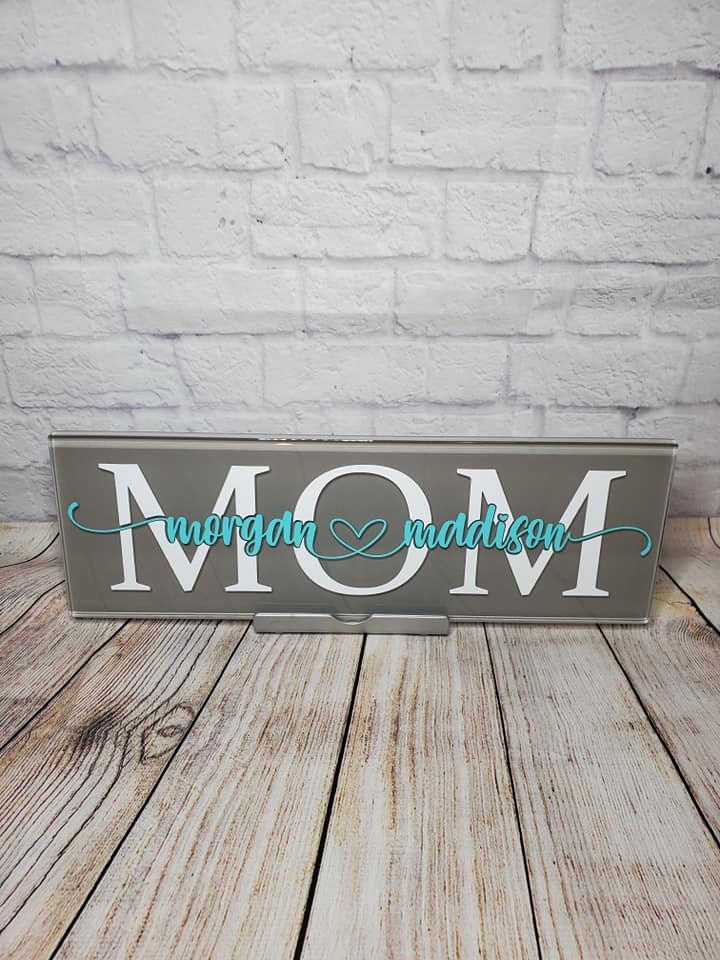 Personalized Mom Tile - Glass - Etsy