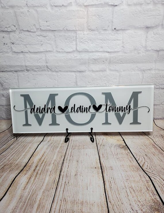 Personalized Mom Tile Glass - Etsy