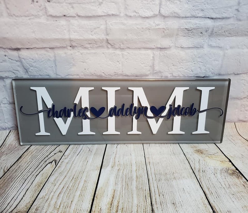 Personalized Mom Tile - Glass - Etsy