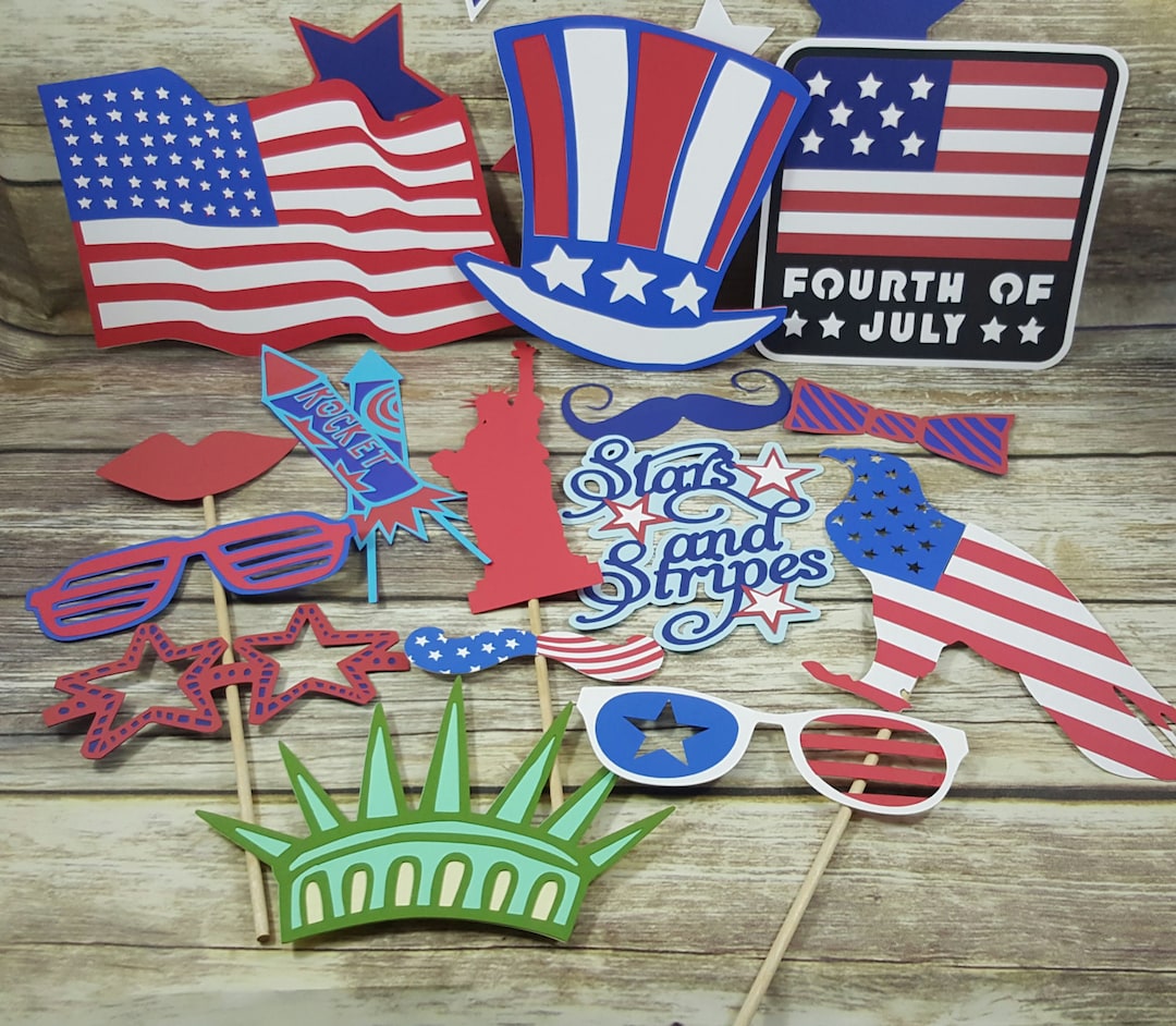 4th of July Photo Booth Props - Photo Booth Props - 4th of July Party ...