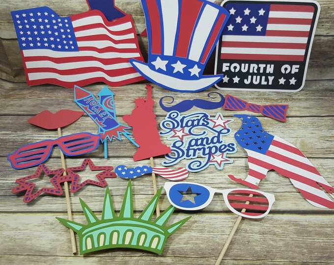 4th of July Photo Booth Props Photo Booth Props 4th of - Etsy