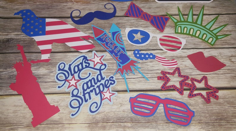 4th of July Photo Booth Props - Photo Booth Props - 4th of July Party ...