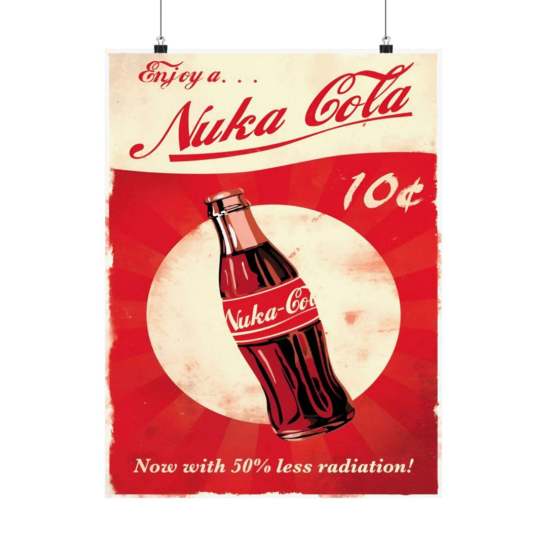 Nuka Cola Vintage Poster: Retro Gamer Art Print - Etsy