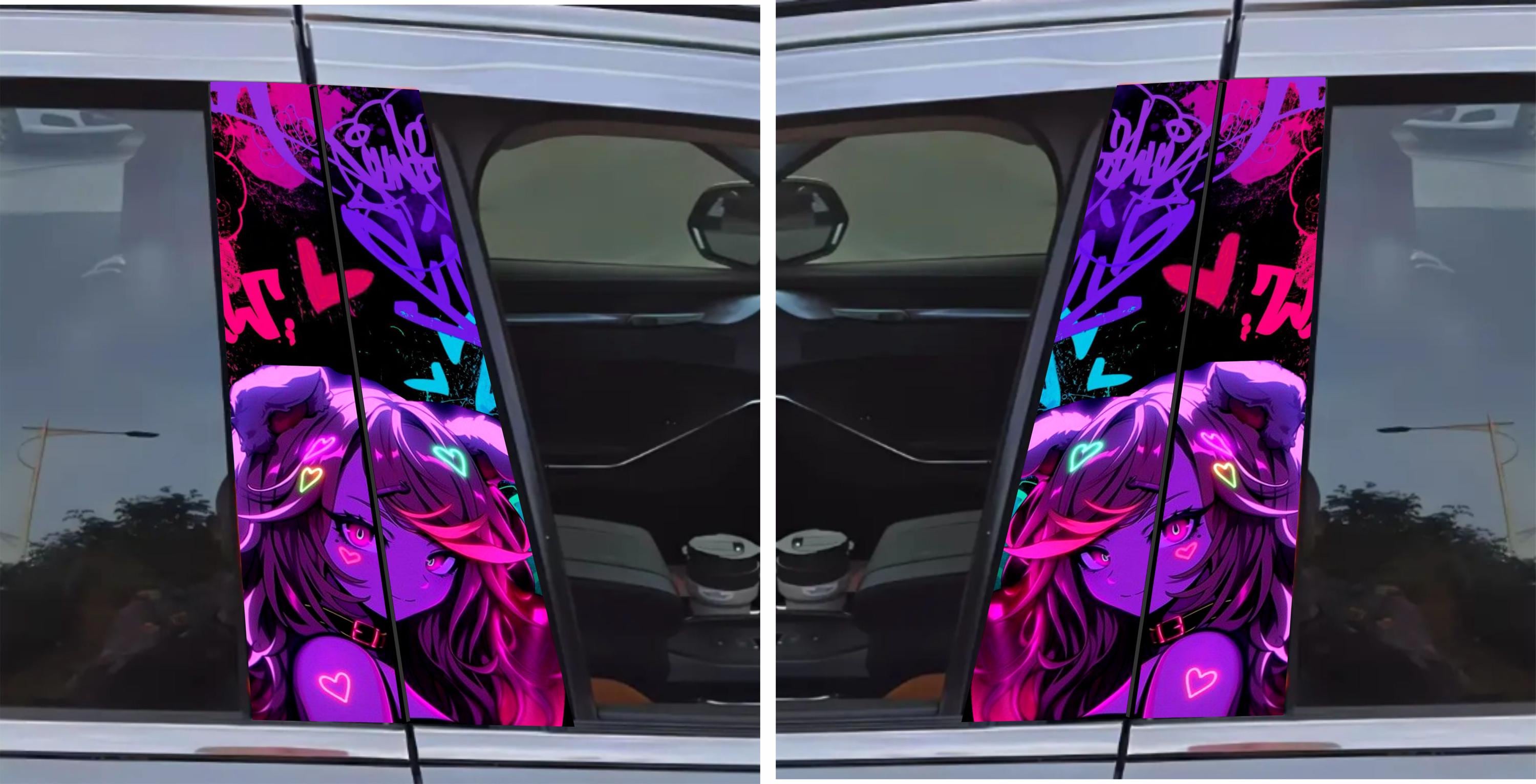 Car Doors Livery Pillar Decal Sticker Wrap - ANY IMAGE - High Quality ...