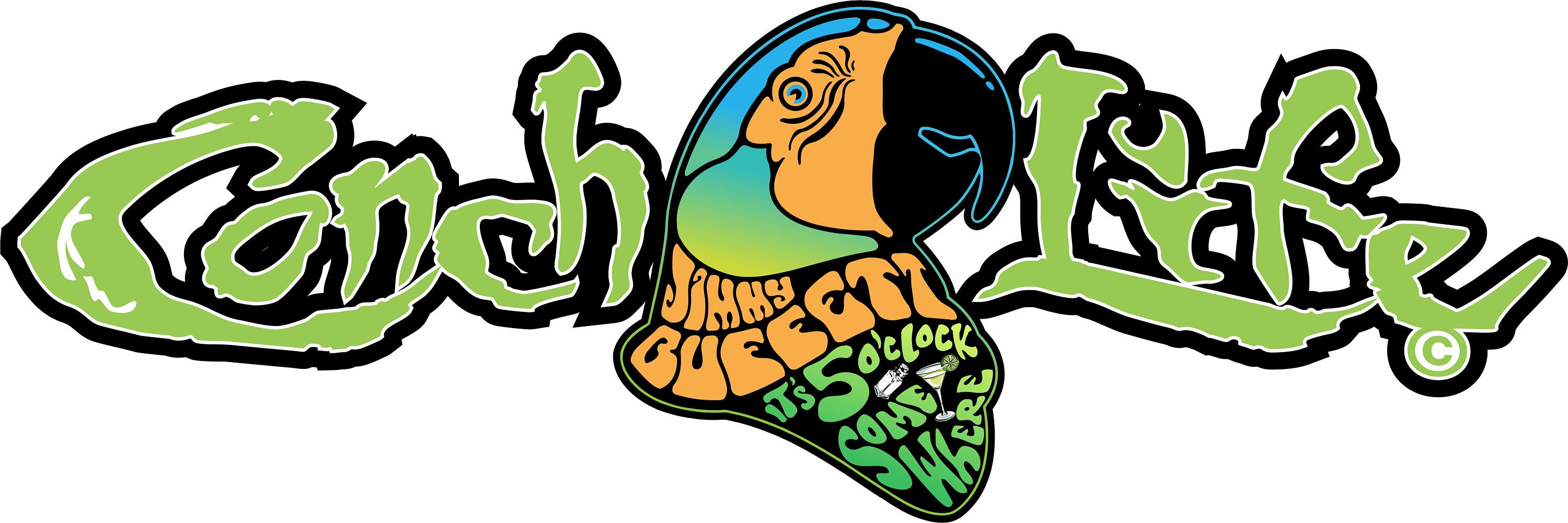 Jimmy Buffet Conch Life Decal Tropical Sea Shell Decal Gift for Key ...