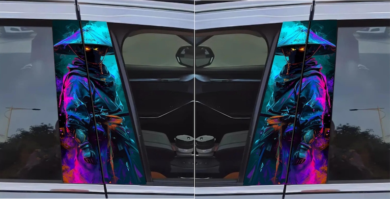 Car Doors Livery Pillar Decal Sticker Wrap - ANY IMAGE - High Quality ...