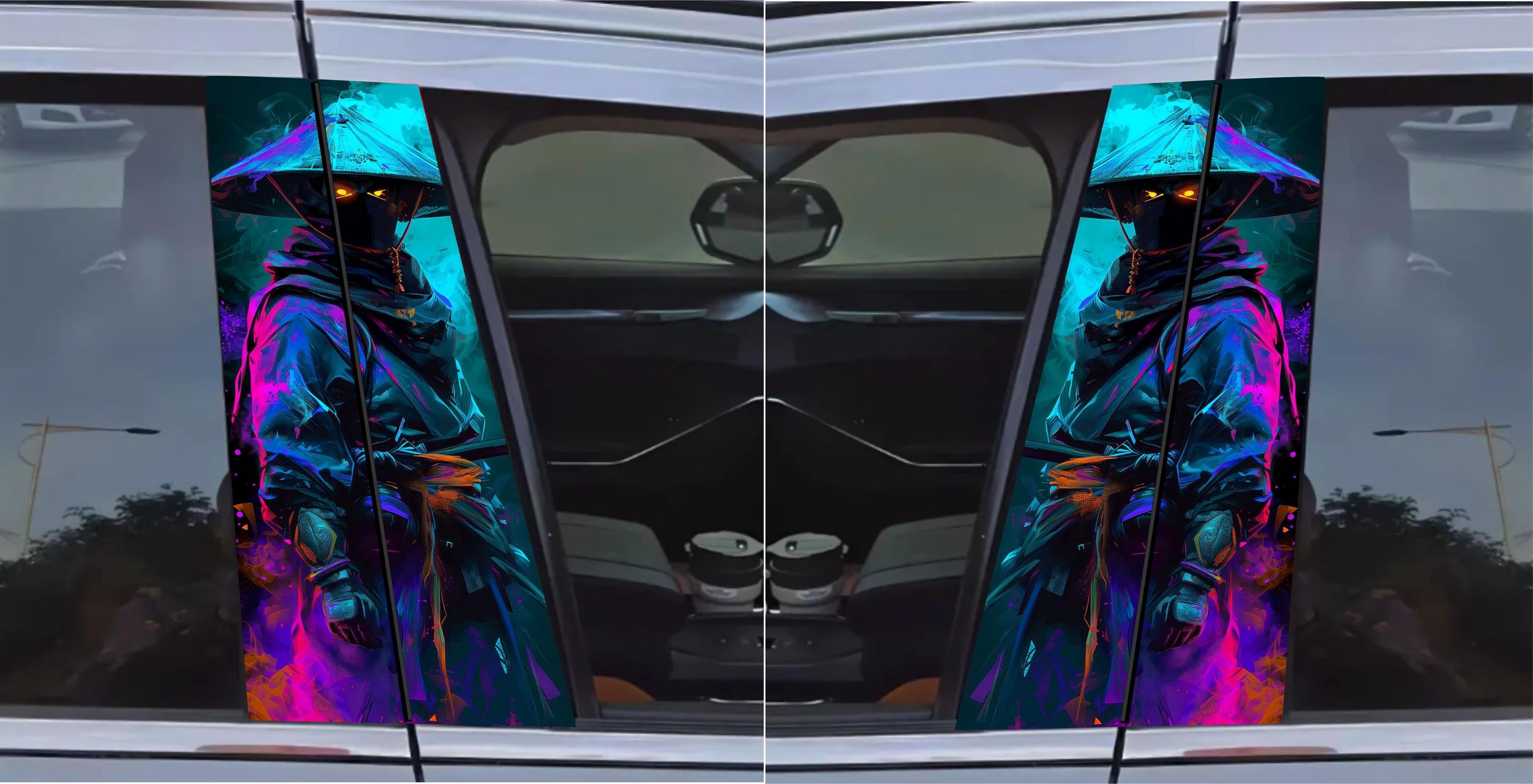 Car Doors Livery Pillar Decal Sticker Wrap - ANY IMAGE - High Quality ...