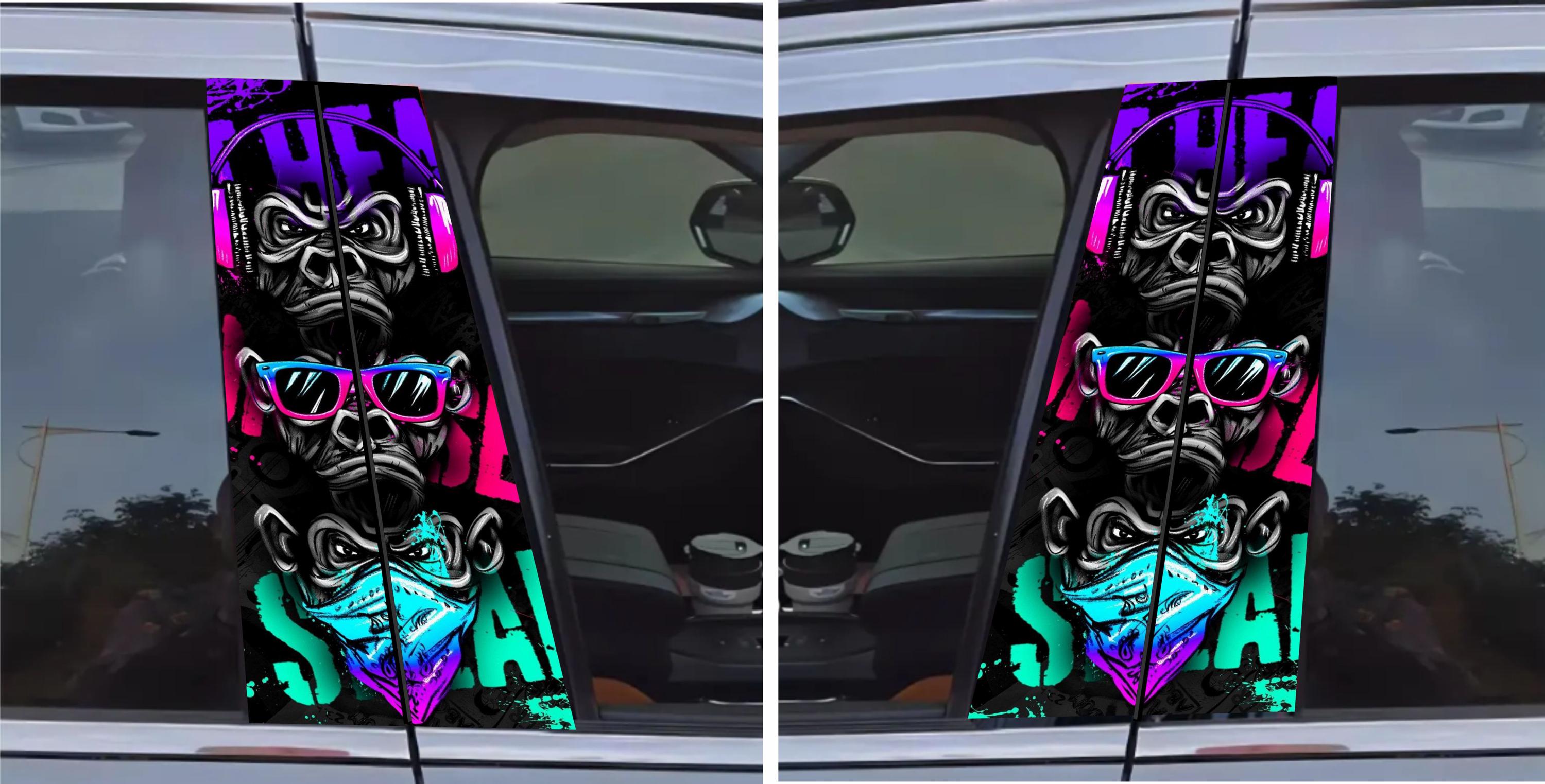 Car Doors Livery Pillar Decal Sticker Wrap - ANY IMAGE - High Quality ...