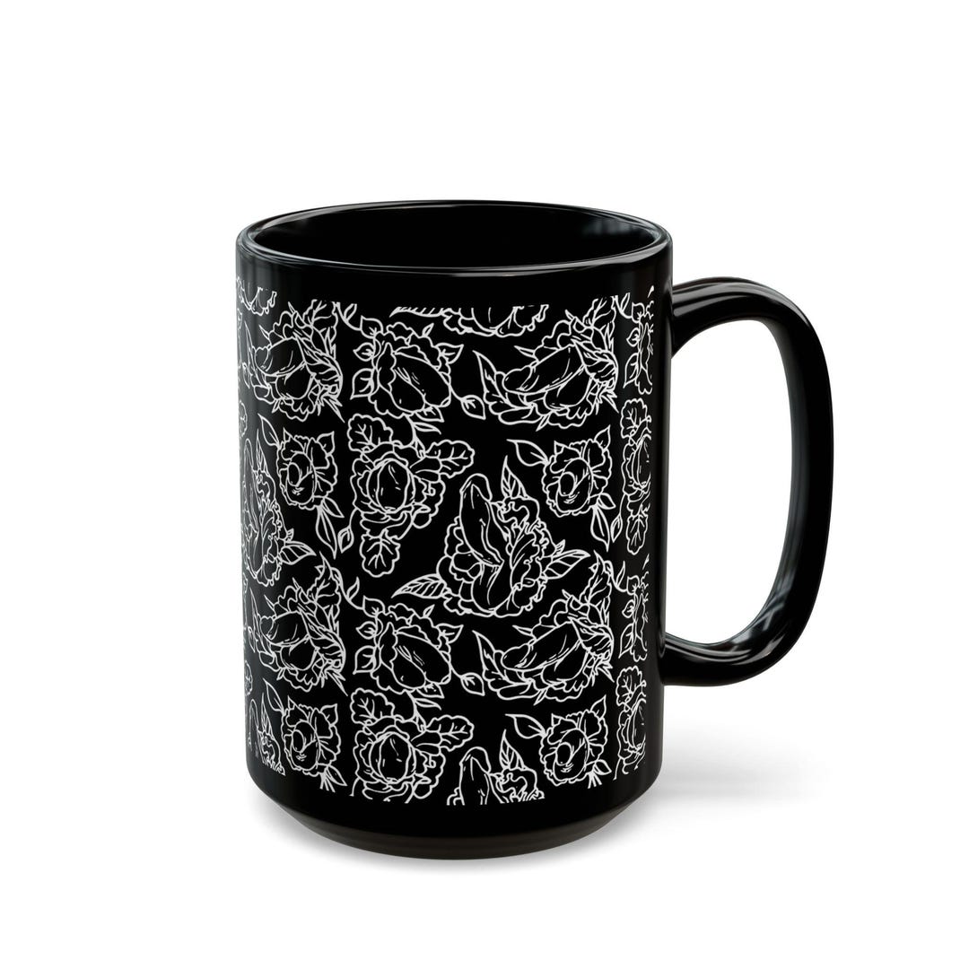 Funny Adult Humor Floral Penis Mug, Naughty Gift, Inappropriate Tea Cup ...