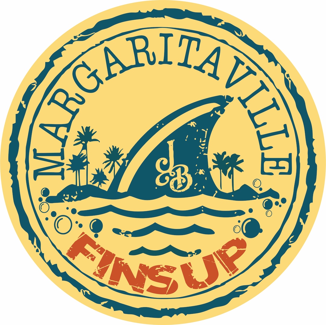 Jimmy Buffett Margaritaville Decal: Fins up / Bubbles up (4x4in) - Etsy