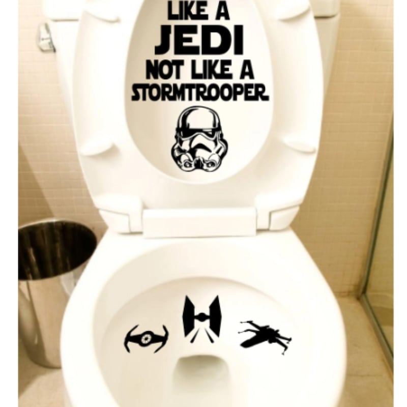 Bathroom Toilet Stickers - Etsy
