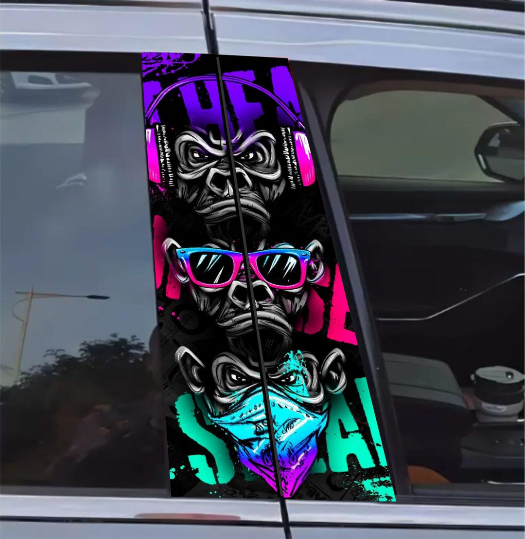 Car Doors Livery Pillar Decal Sticker Wrap - ANY IMAGE - High Quality ...