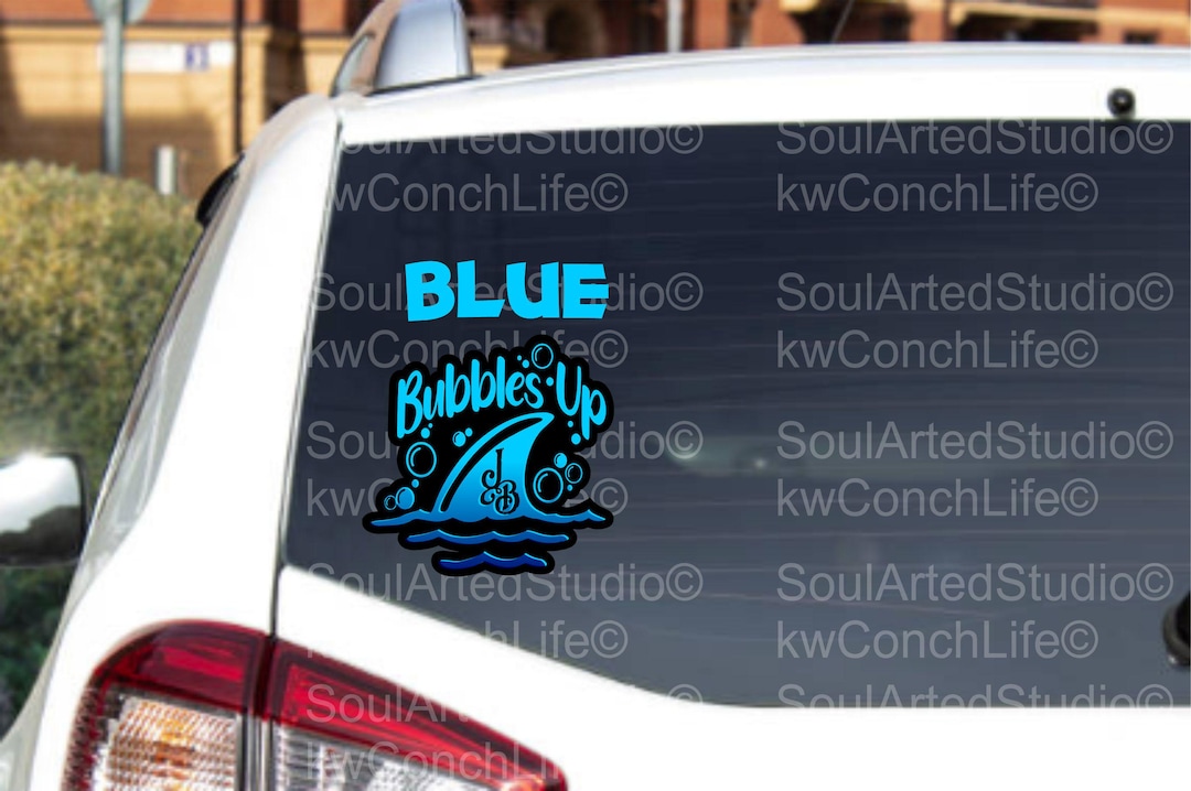 Jimmy Buffett Fins up Bubbles up Vinyl Decal - Margaritaville Fan Gift ...