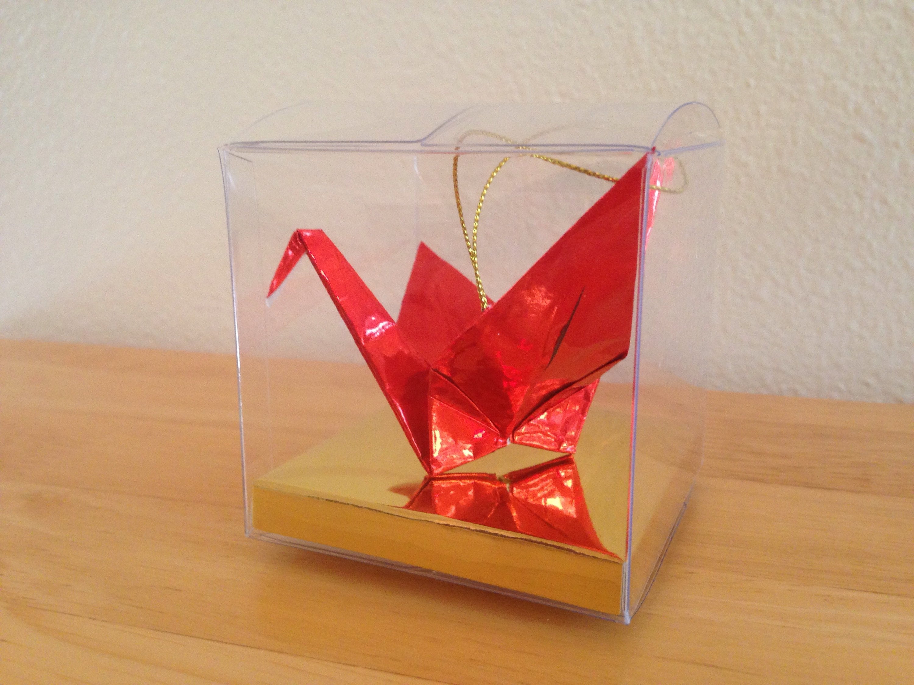 Handmade shiny Japanese origami paper crane ornament choose | Etsy