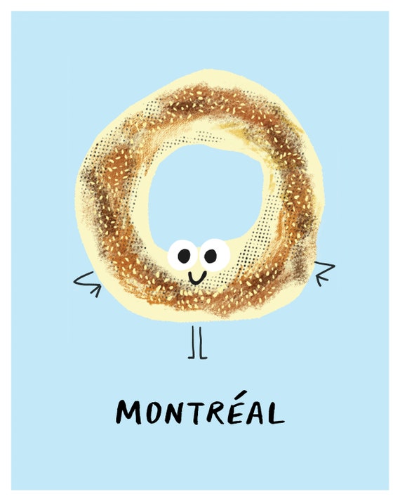 Bagel Poster | Etsy