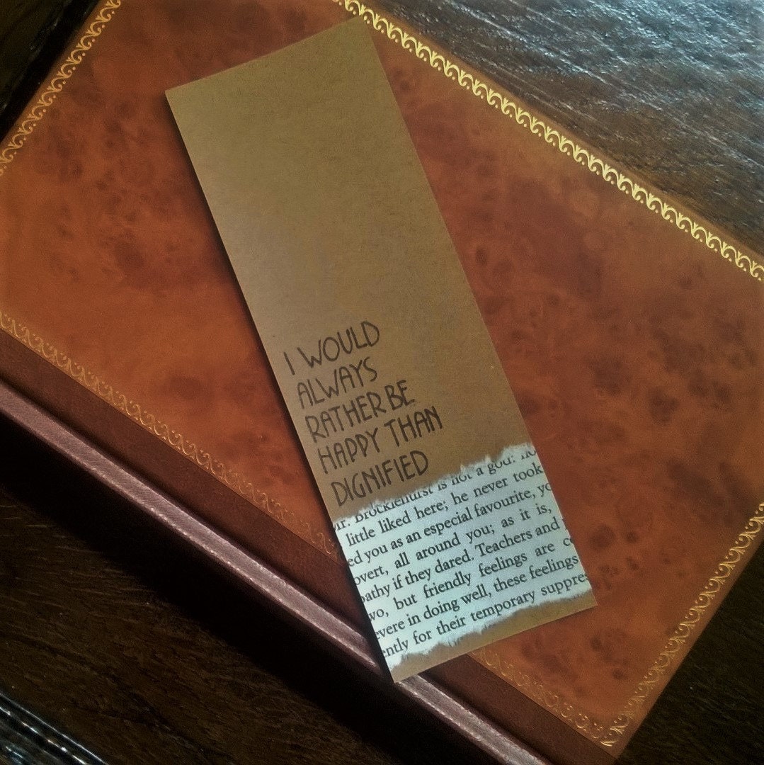 Jane Eyre Quotes Handmade Bookmark Charlotte Bronte - Etsy
