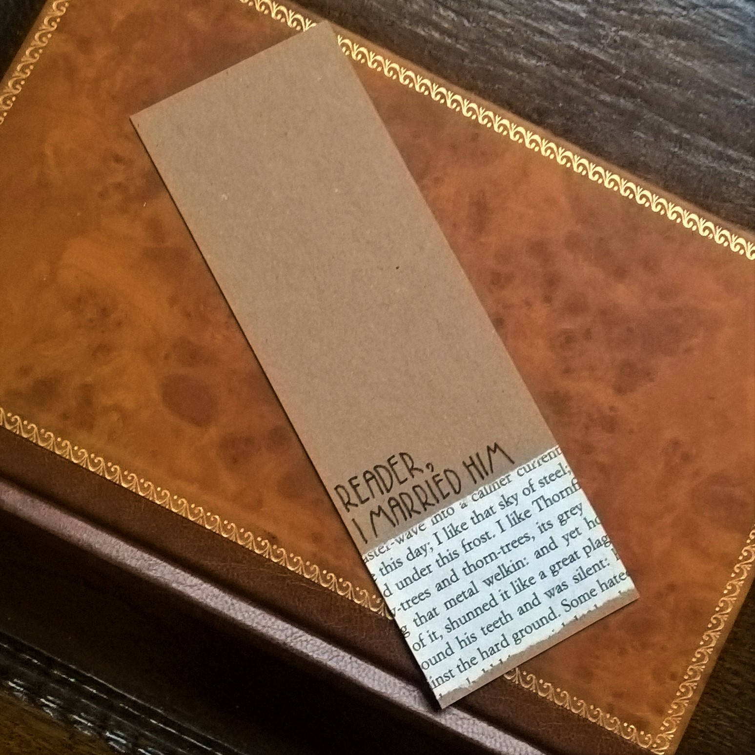 Jane Eyre Quotes Handmade Bookmark Charlotte Bronte - Etsy