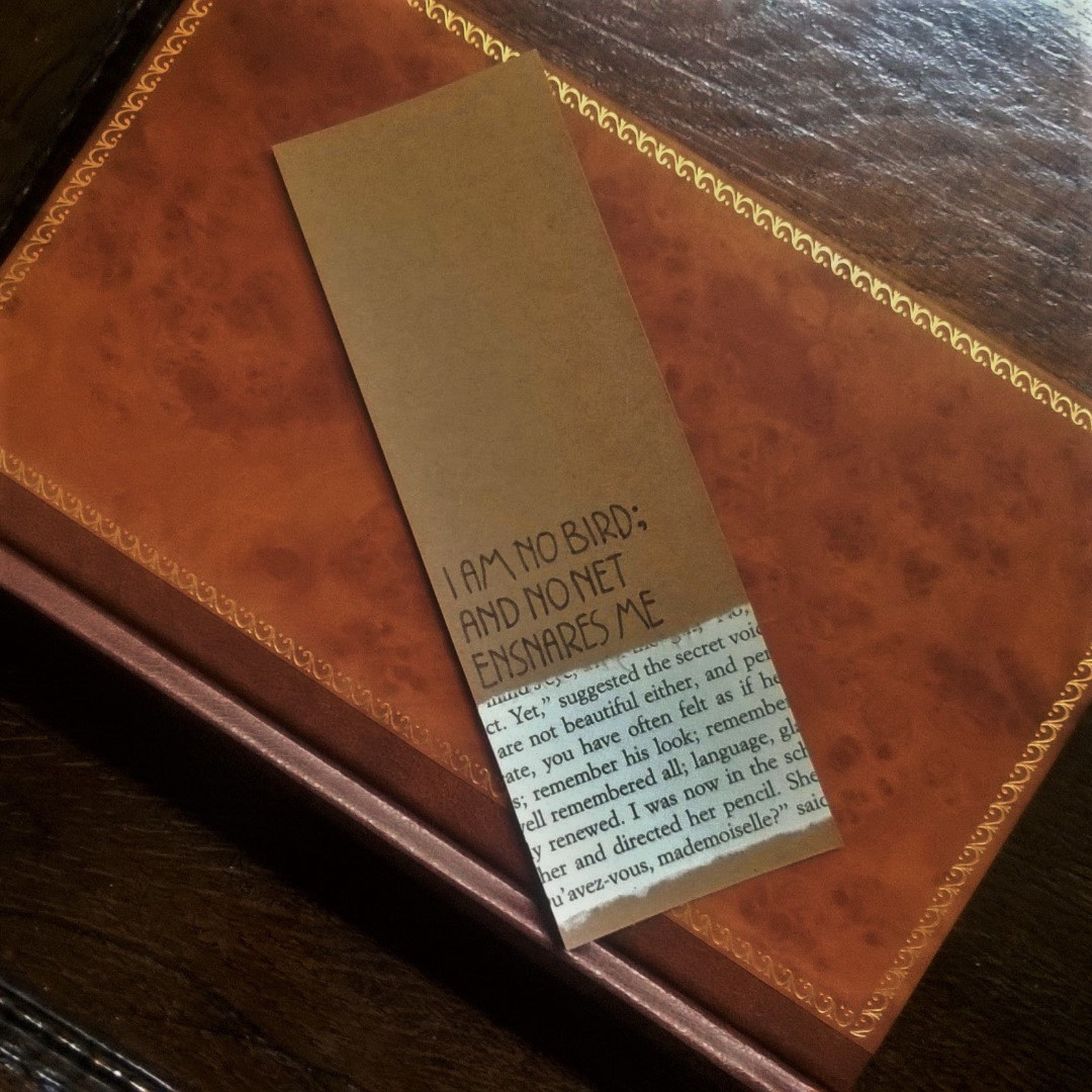 Jane Eyre Quotes Handmade Bookmark Charlotte Bronte - Etsy