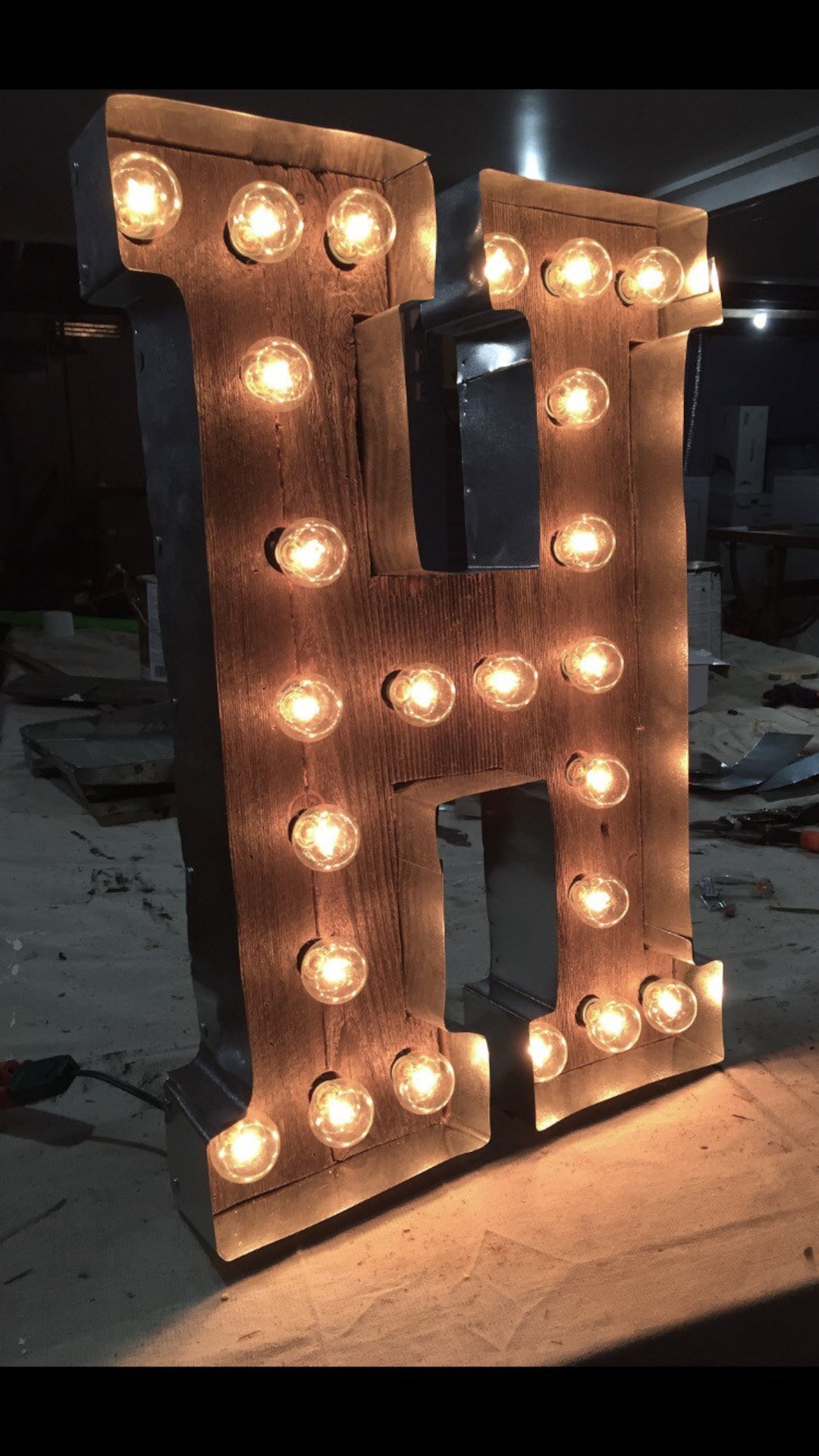Handcrafted Light-up Letter Signs - Etsy
