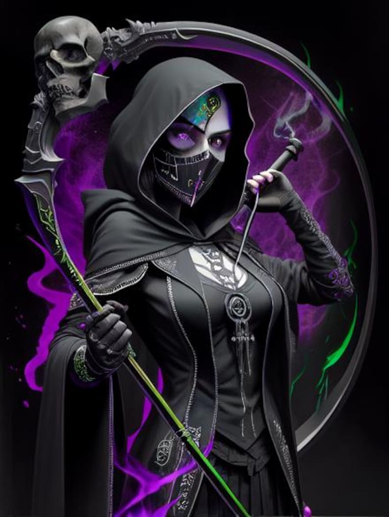 AI Generated Female Grim Reapers - Etsy