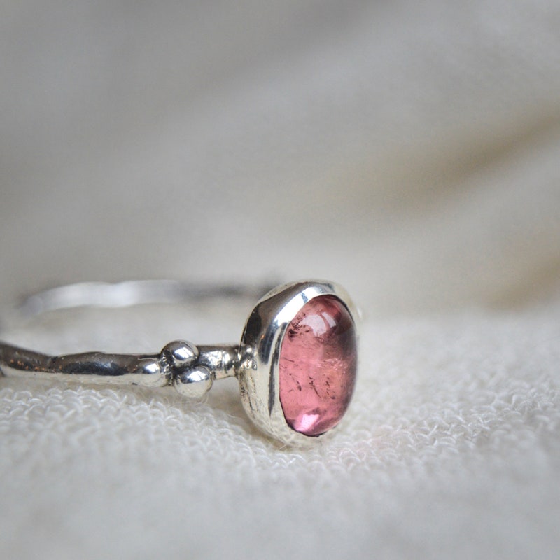 Pink Stone Ring - Etsy