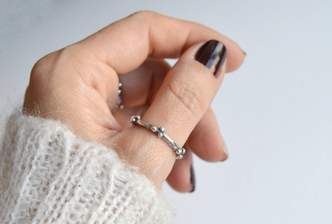 Silver Thumb Ring, Thumb Rings for Women, Boho Thumb Ring, Minimal ...