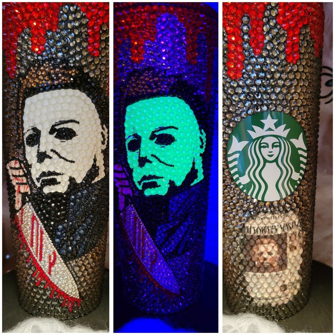 Michael/myers/scary Movie/rhinestone Tumber/glow in the Dark/halloween ...