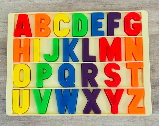 Vintage Fisher Price Magnetic Alphabet Letters / Fisher Price Alphabet ...