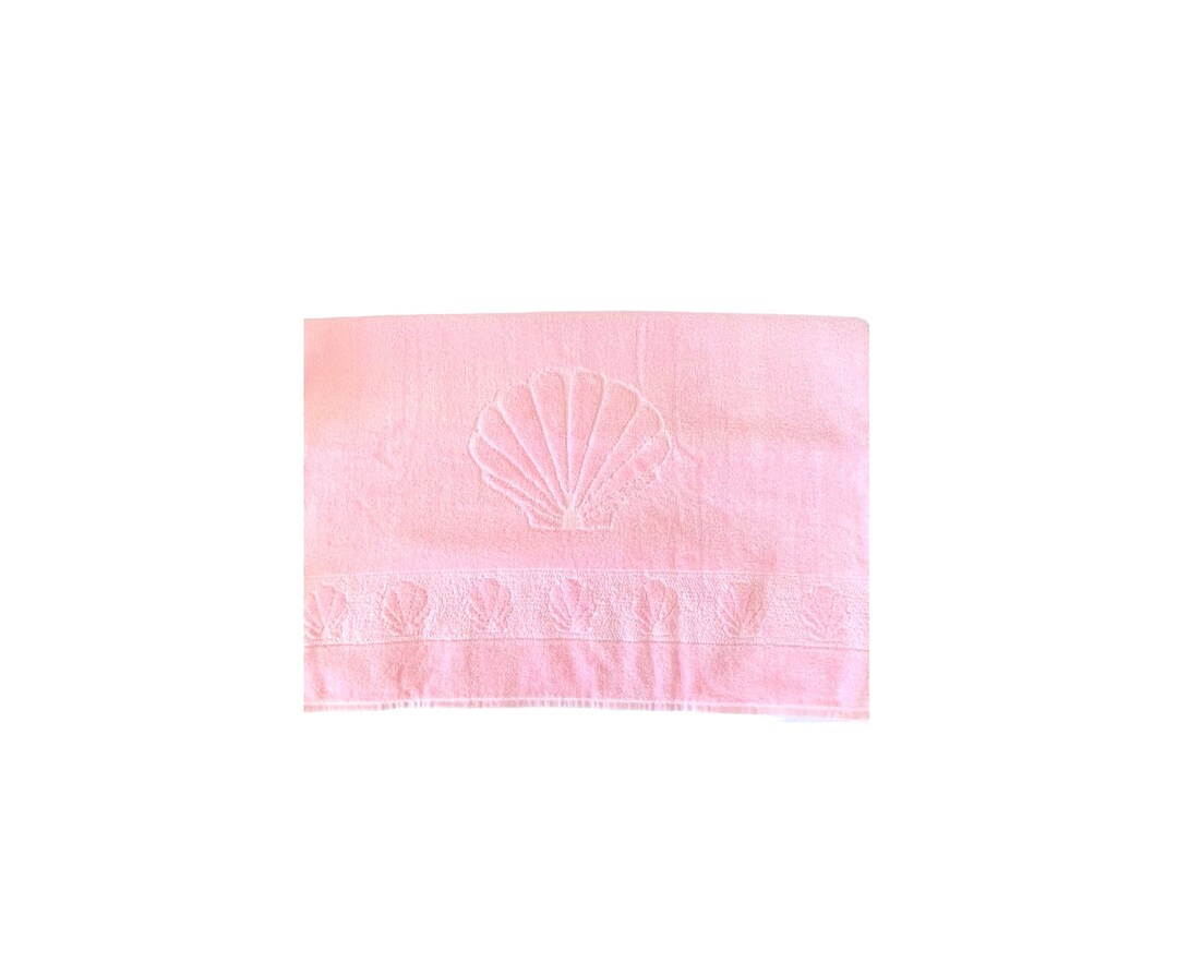 Vintage Shell Bath Towel / 1970s Bath Towel / Vintage Cannon - Etsy