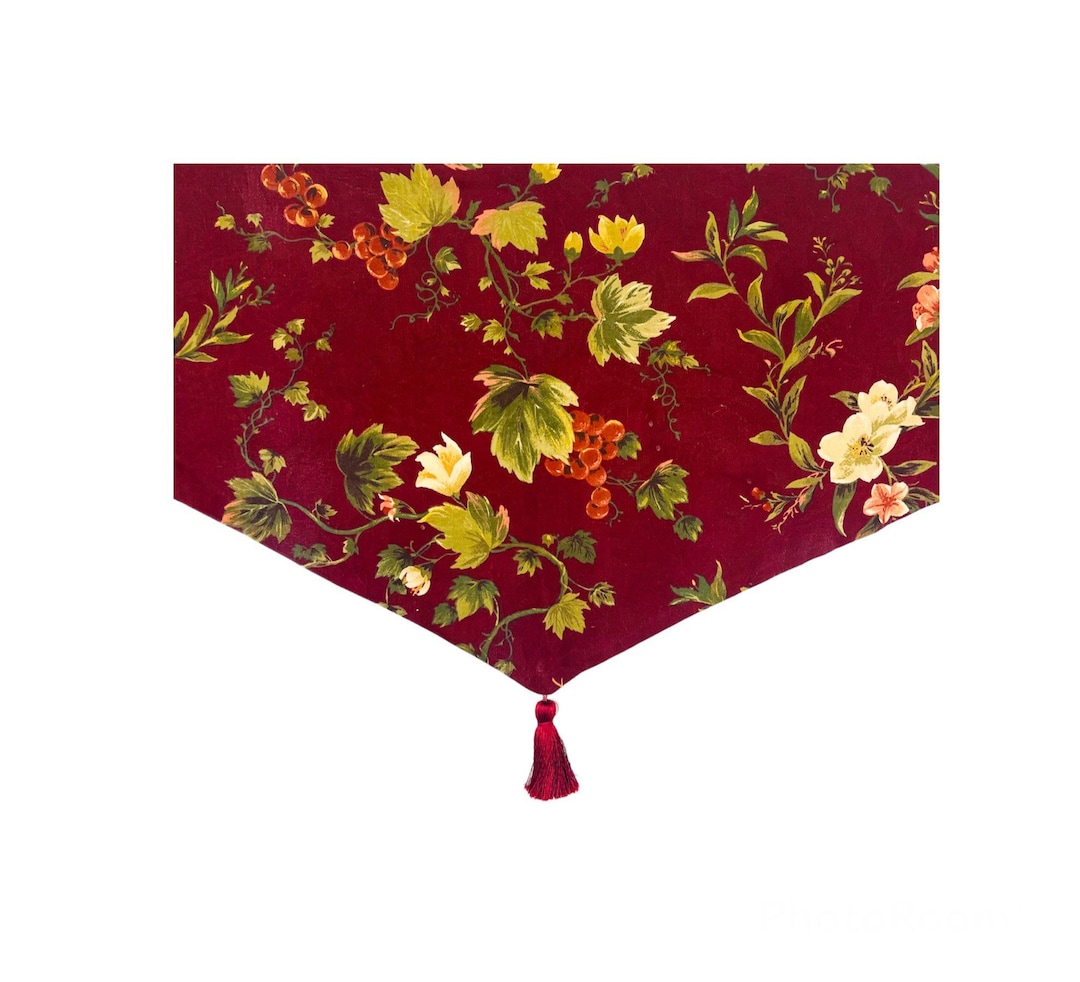 Vintage Waverly Red Chianti Grapes Valance: 51" Width - Etsy