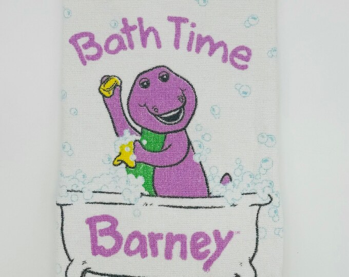 Barney the Dinosaur Bath Towel / Barney Bath Towel / Barney the ...
