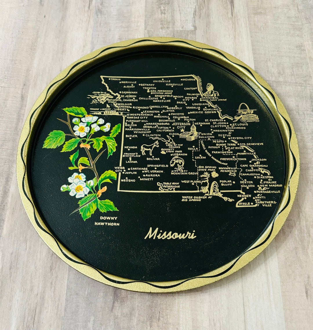 Missouri State Tray / Missouri State Souvenir Tray / Missouri State Bar ...