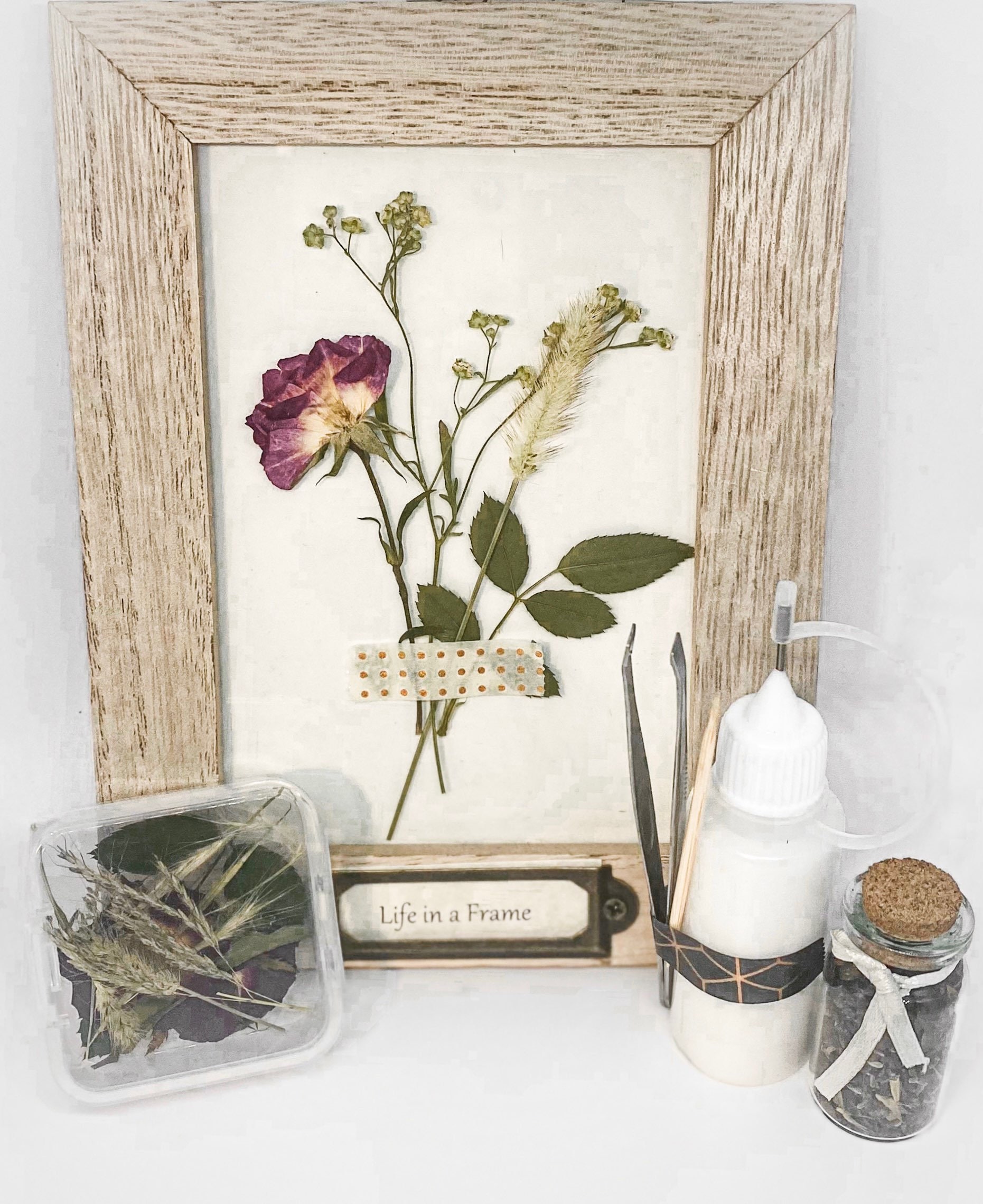 DIY Pressed Flower Frame Kit, Make Your Own Art, Flower Frame Kit, DIY ...