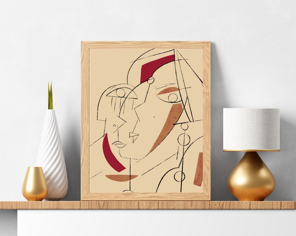 Cubism Printable Poster. A Cubist Style Wall Art. Instantly - Etsy