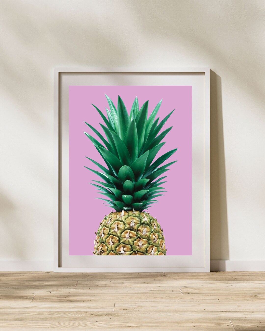 Pink Pineapple Printable Wall Art Poster. - Etsy