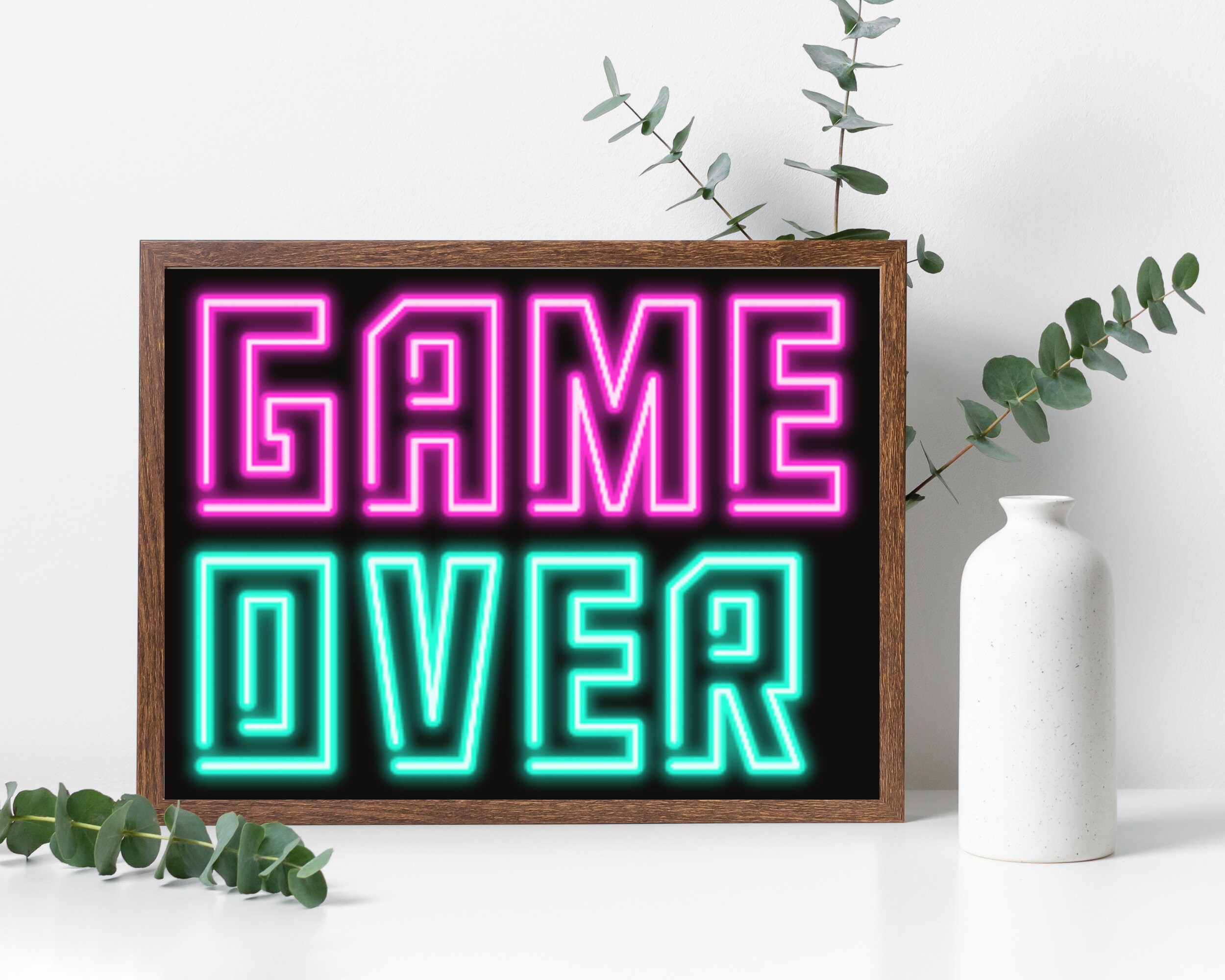 Game Over Sign - Etsy