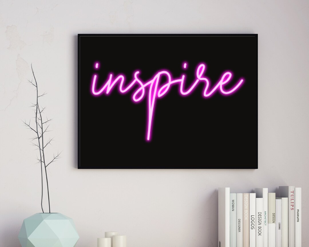 Inspire Neon Sign - Etsy