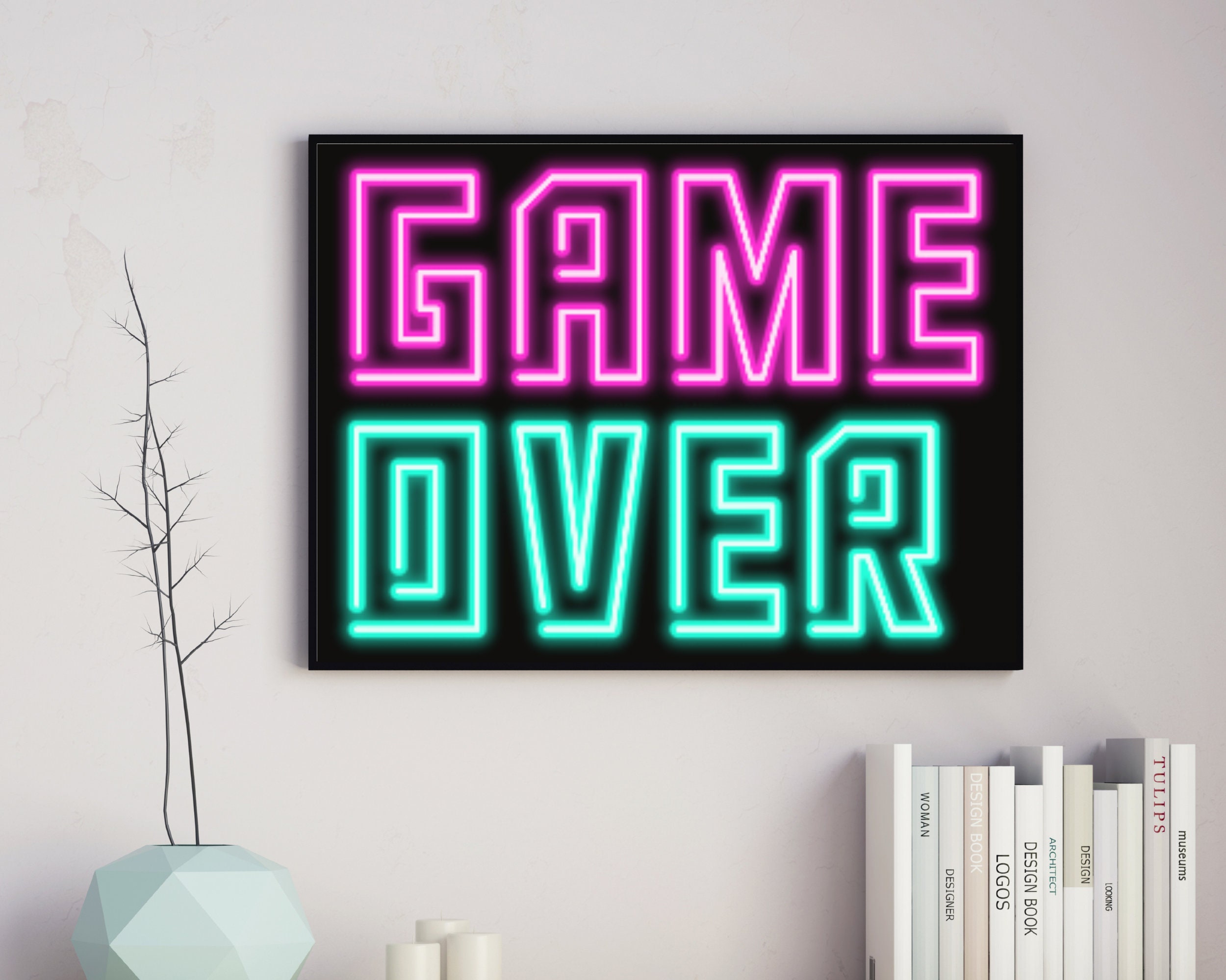 Game Over Sign - Etsy