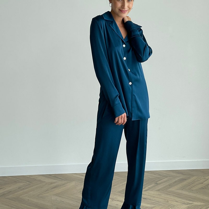 Pink Silk Pajamas - Etsy