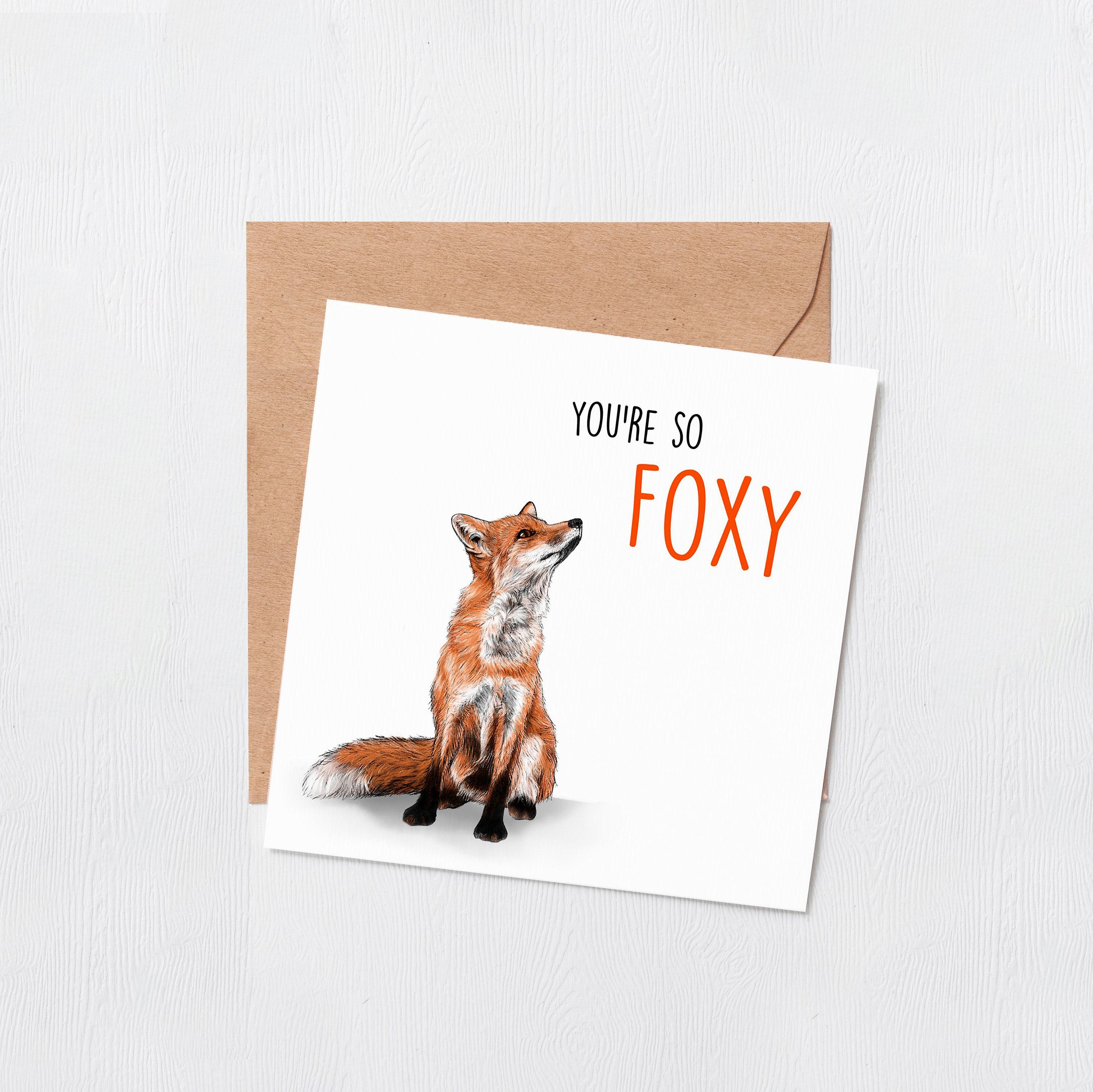 You're so Foxy Happy Birthday Cool Birthday Card - Etsy UK