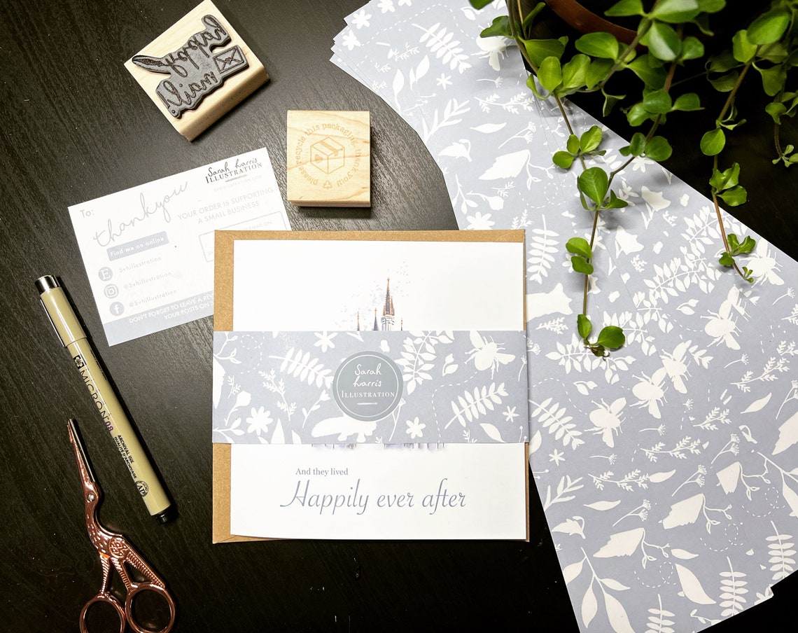 Disney Castle Card Greeting Card Happy Anniversary | Etsy