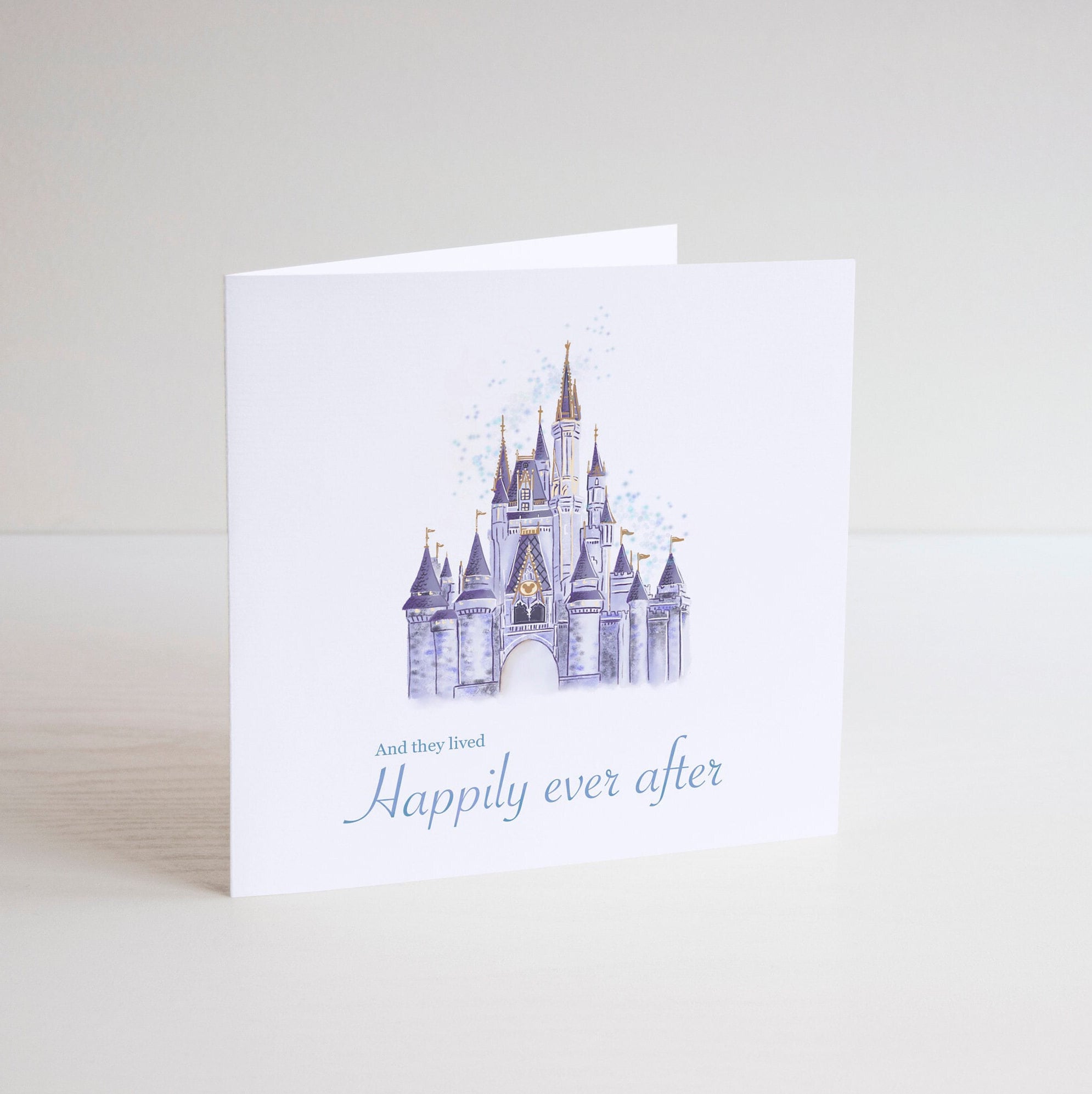 Disney Castle Card - Greeting Card - Happy Anniversary - Disney ...