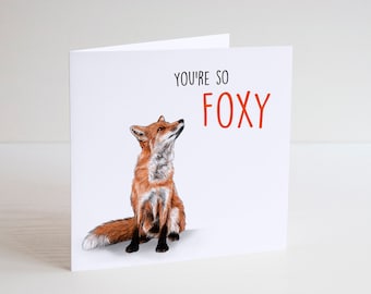 Happy Birthday Foxy Lady Card - Etsy