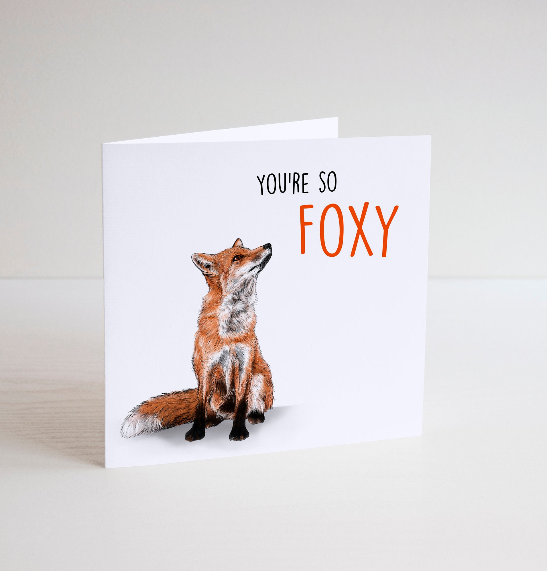 You're so Foxy Happy Birthday Cool Birthday Card - Etsy UK