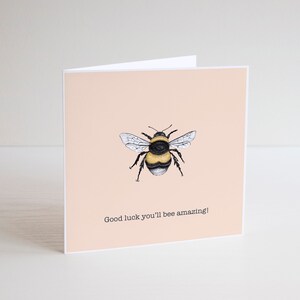 Good Luck You'll Bee Amazing! Card - Greeting Card - Good Luck - Best ...